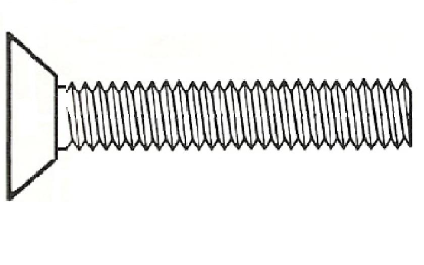 Machine Screws: Flat Head - Undercut, Phillips Machine Screw